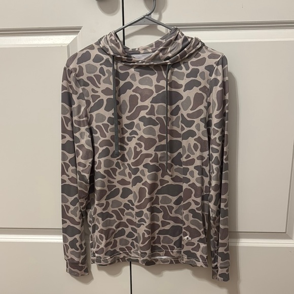 BURLEBO | Shirts & Tops | Burlebo Kids Camo Hoodie Brown And Gray ...